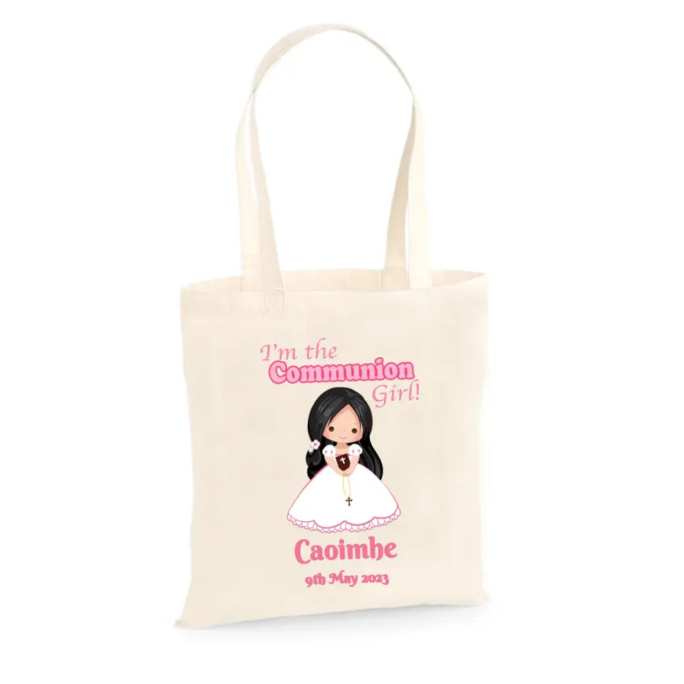 Personalised Communion Tote Bag - Girls - Style 1 | Personalised ...