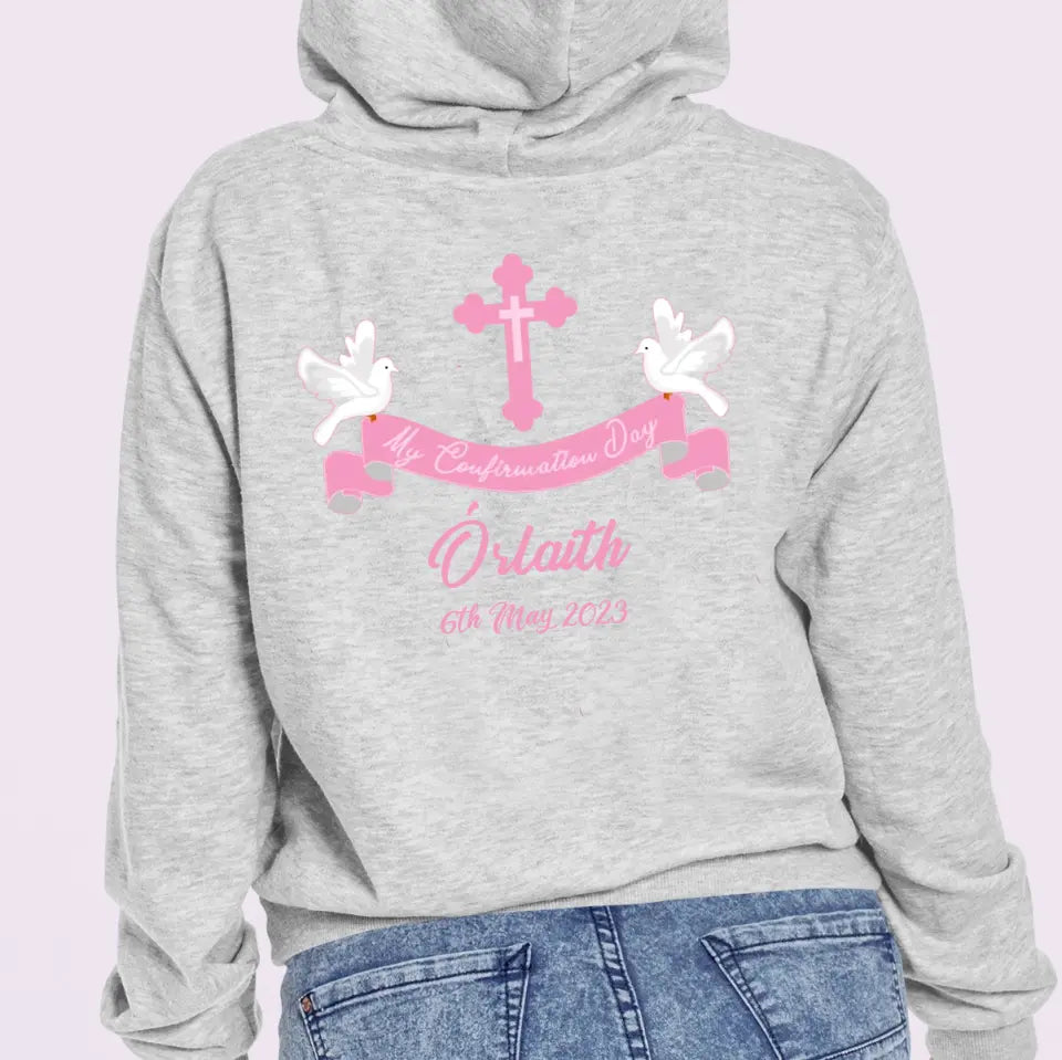 Personalised Confirmation Hoodie for Girls | Personalised Confirmation ...