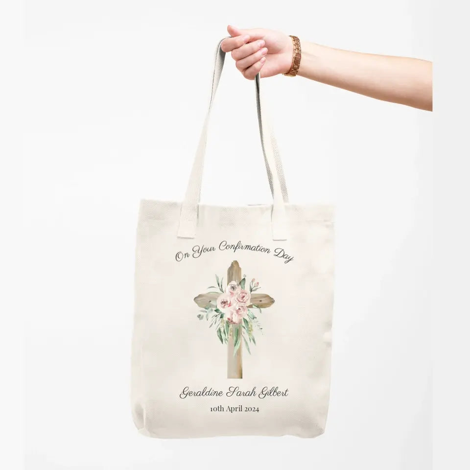 Personalised Confirmation Tote Bag for Girls | Personalised ...