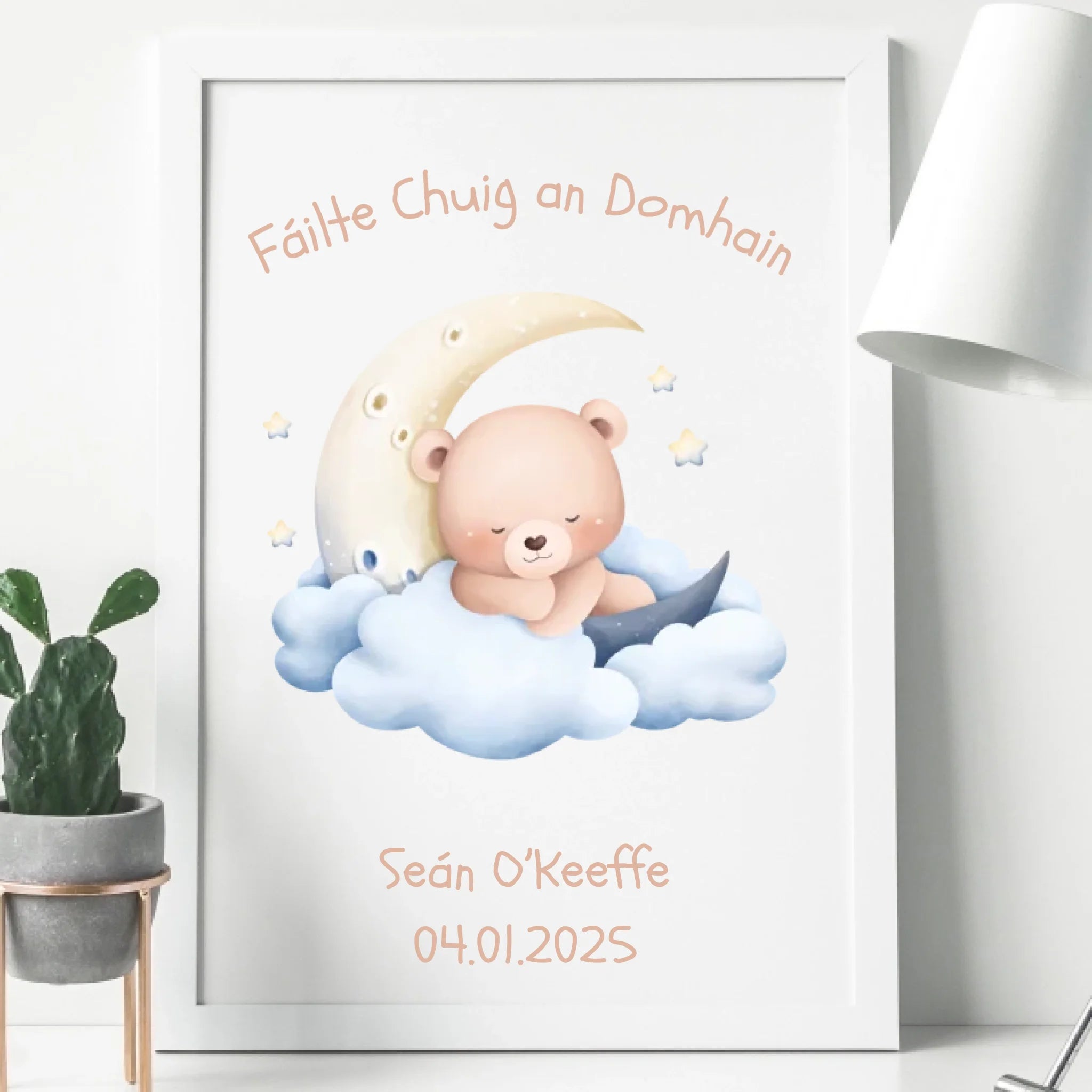 Personalised Frame with Cute Animals - Fáilte Chuig an Domhain | Design ...