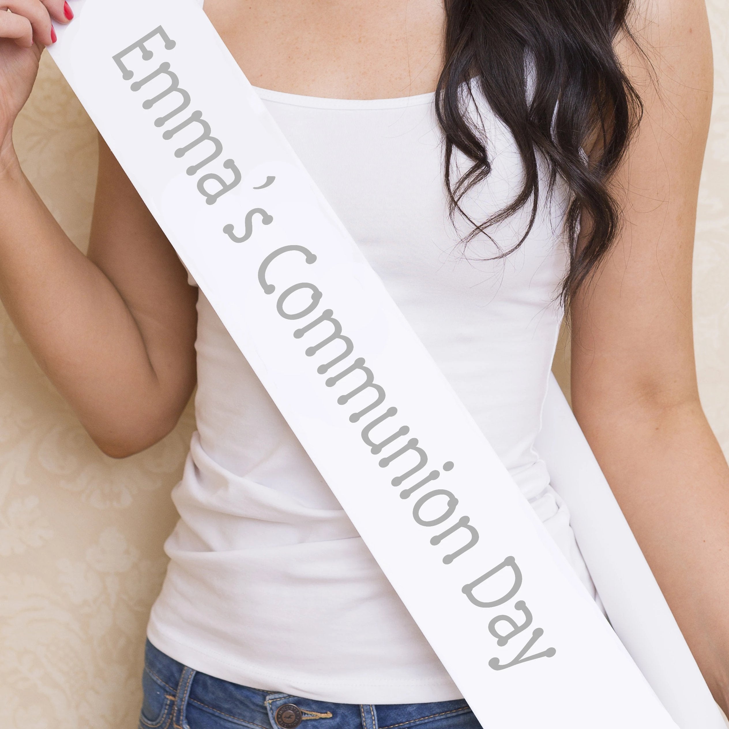 First Communion Sash | Personalised Communion Day Sash | Communion Gift ...