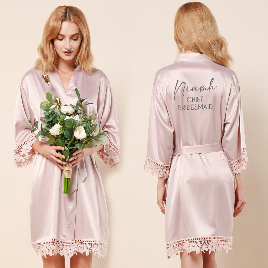 Personalised Bridal Robes | Personalised Bridal Dressing Gowns ...